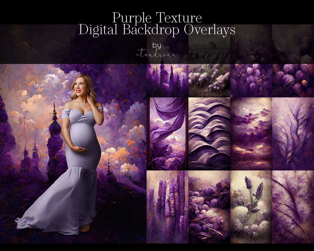 Purple Texture Overlays, Purple Fine Art Textures, Photoshop Textures ...