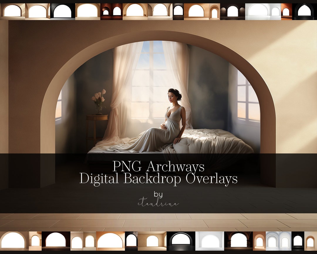 Arch Overlays, Digital Arch Backdrop Overlays, PNG Archway Backdrop ...