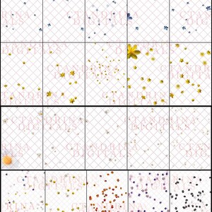 Falling Flower Backdrop Overlays, Tiny Floral Overlay, Flower Backdrop ...