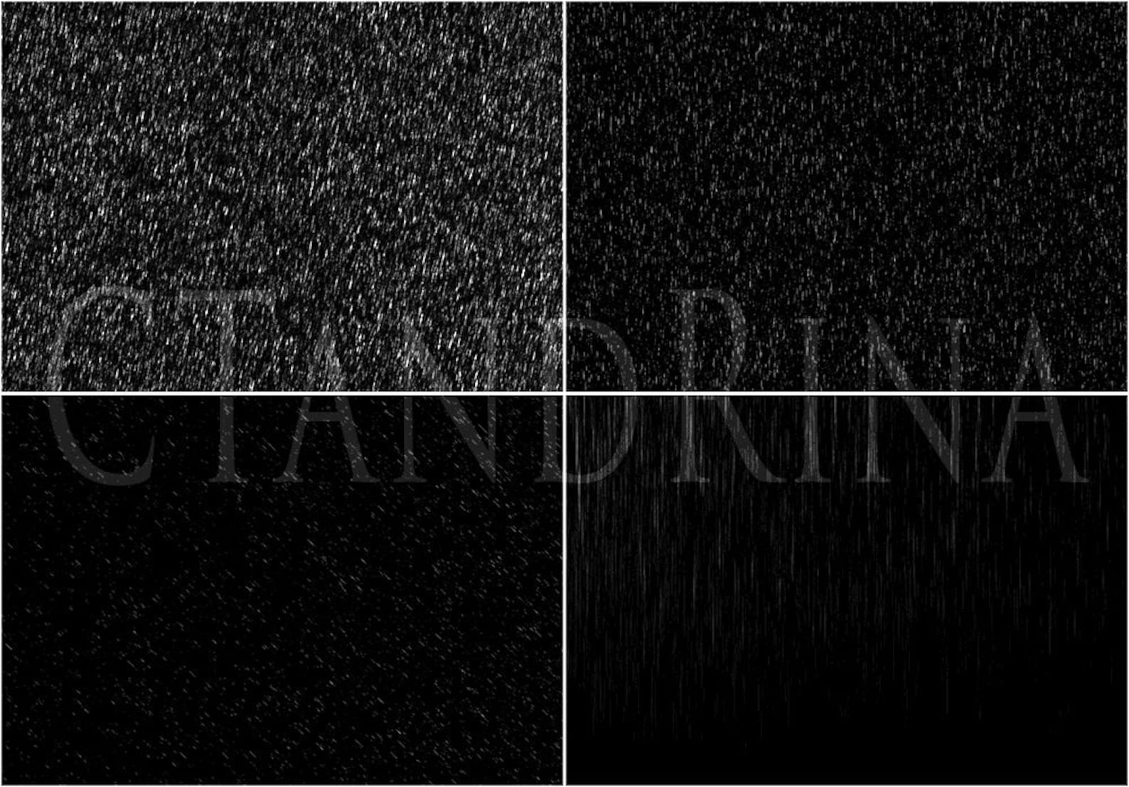 Rain Overlays Realistic Rain Raindrops Rain Storm Overlays | Etsy