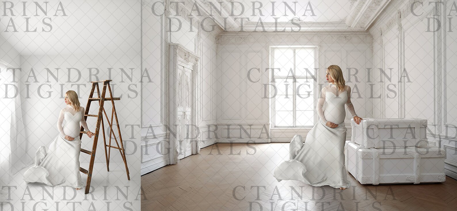 White Box Maternity Digital Backdrops: Posing Blocks Collection 2 ...