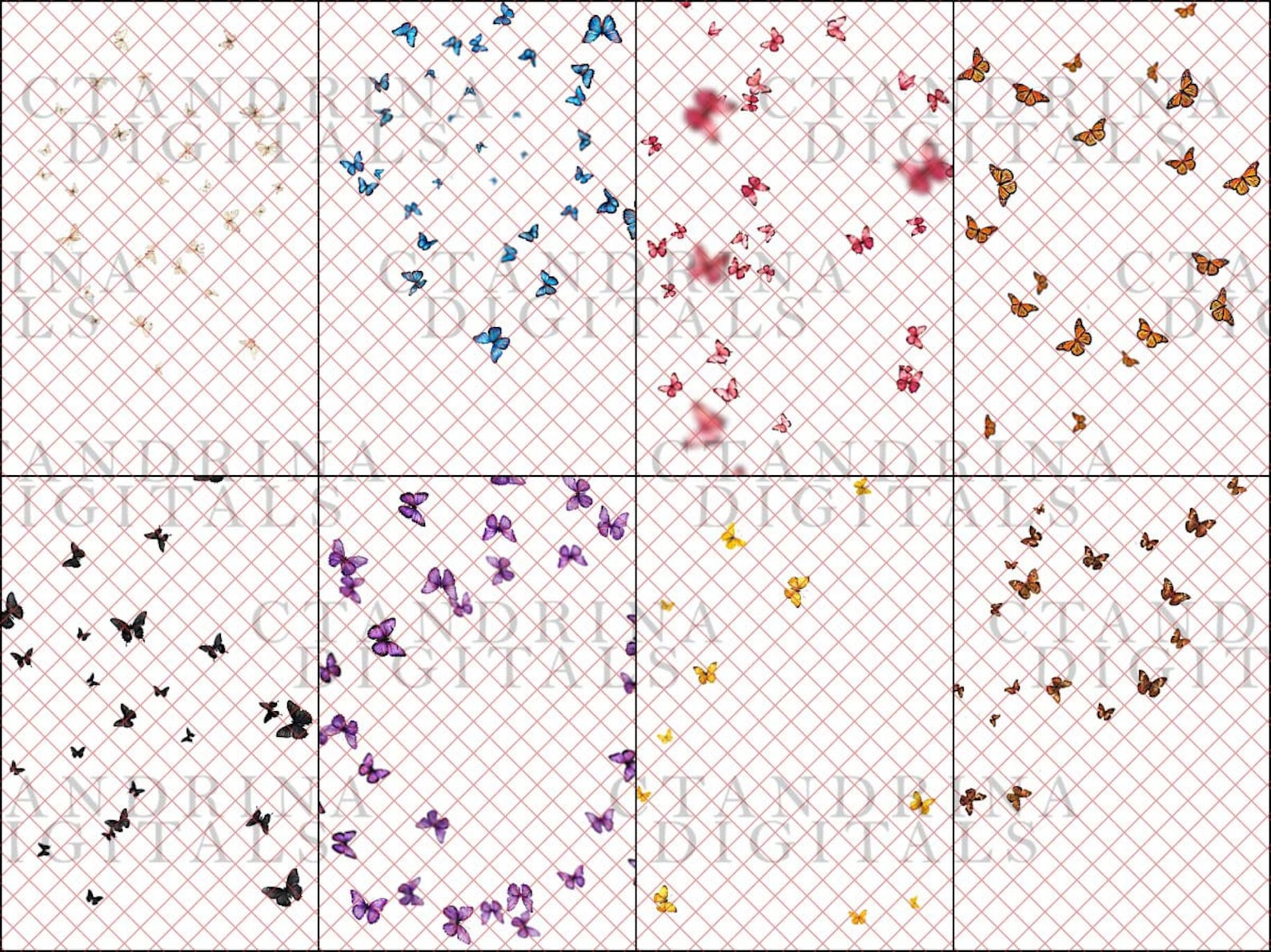 Butterfly Maternity Digital Backdrop Overlays (PNG) - Etsy