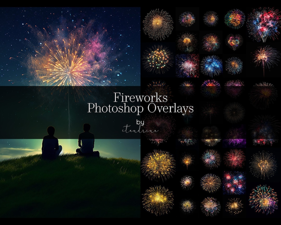 Firework Overlays, 4th of July Fireworks Overlays, Independence Day ...