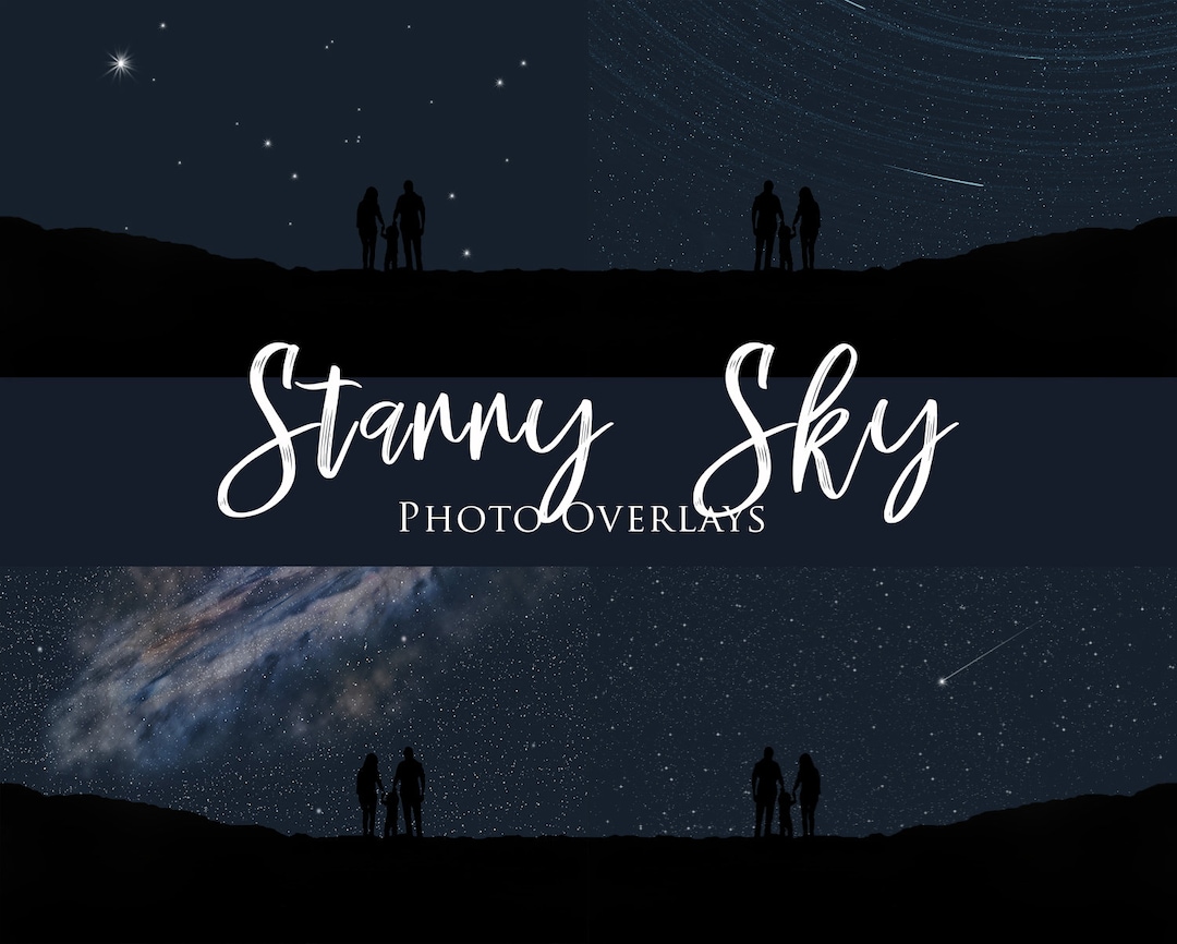 Realistic and Dreamy Star Overlays for Night Sky Images, Milky Way ...