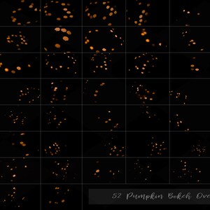 115 October Light Bokeh Overlays, Orange Light Bokeh, Pumpkin Bokeh ...