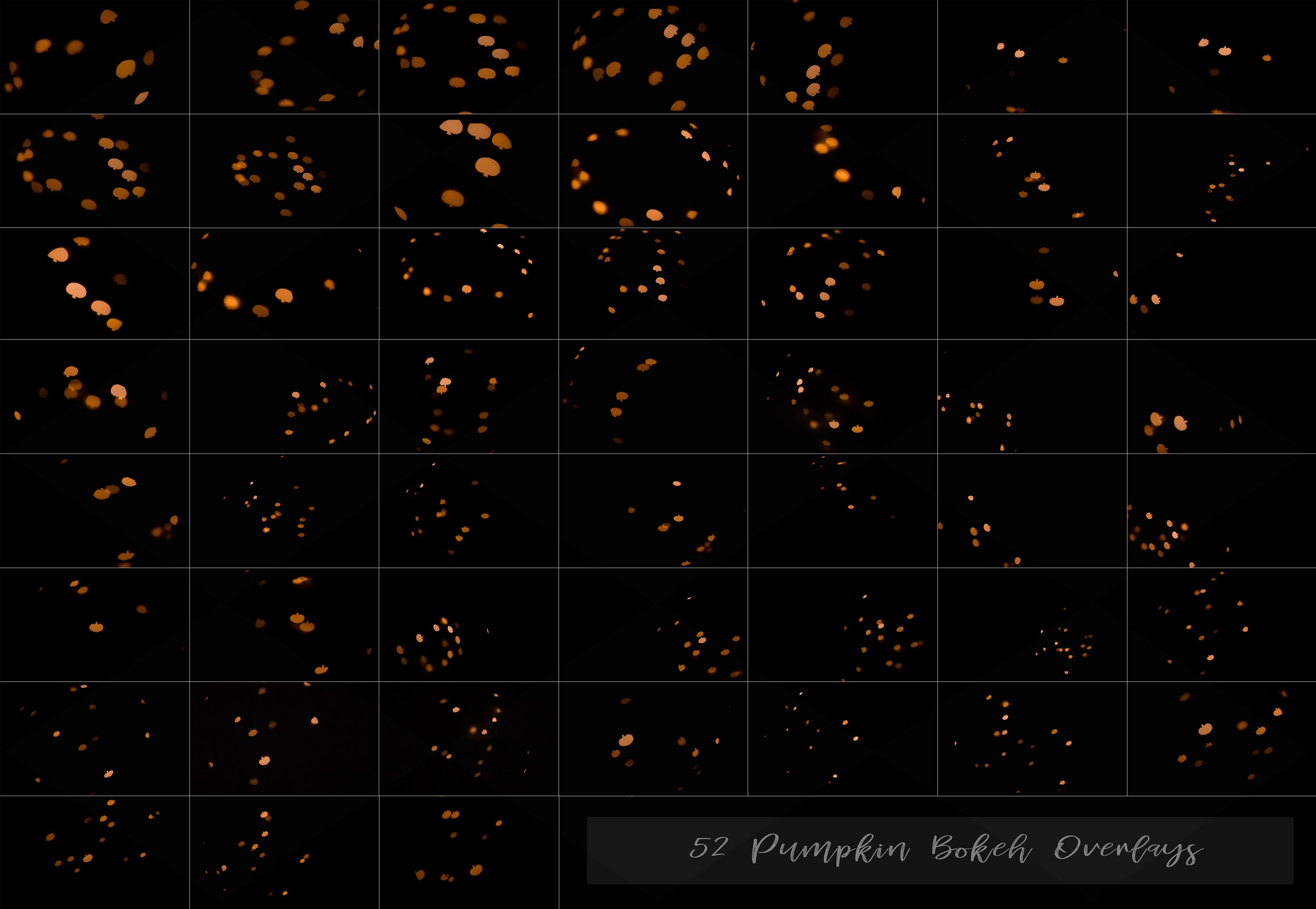 115 October Light Bokeh Overlays Orange Light Bokeh Pumpkin - Etsy