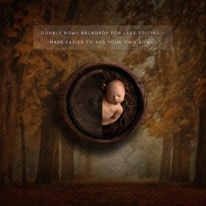 Fall Newborn Digital Backdrop, Autumn Baby Background for Photoshop ...