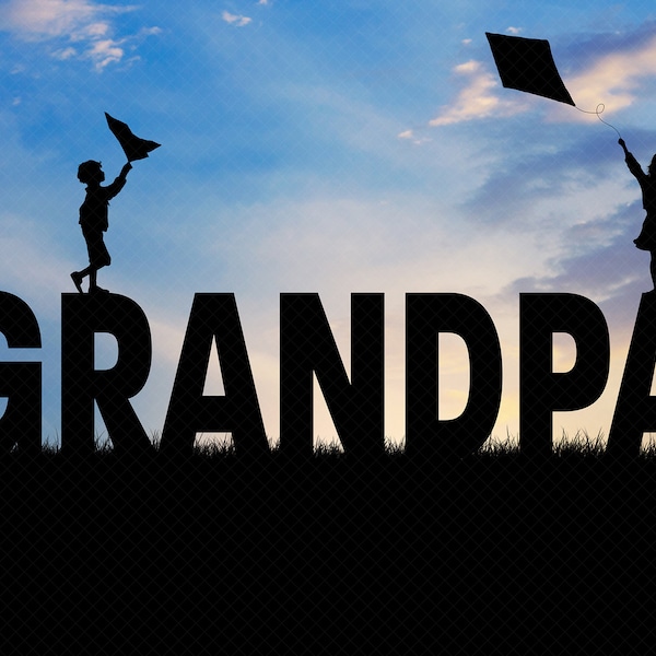 Grandpa Silhouette Backdrop - Etsy