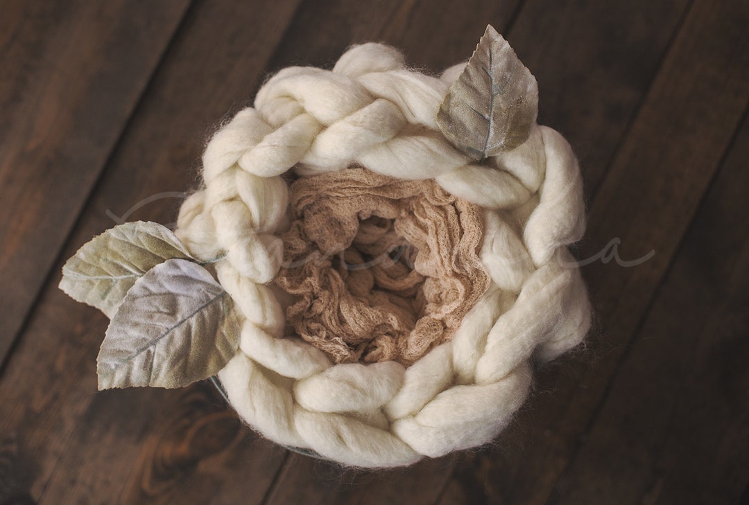 Neutral Newborn Braid Bed Digital Backdrop (digital Download) - Etsy