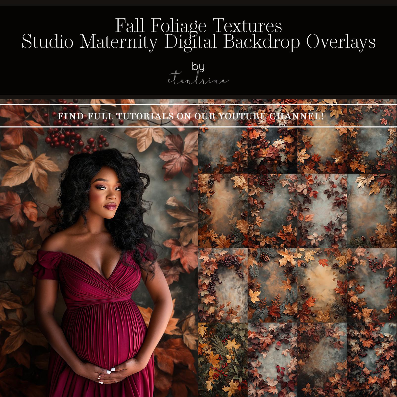 Fall Foliage Digital Backdrop Overlays: Photoshop Textures (6000x9000 ...