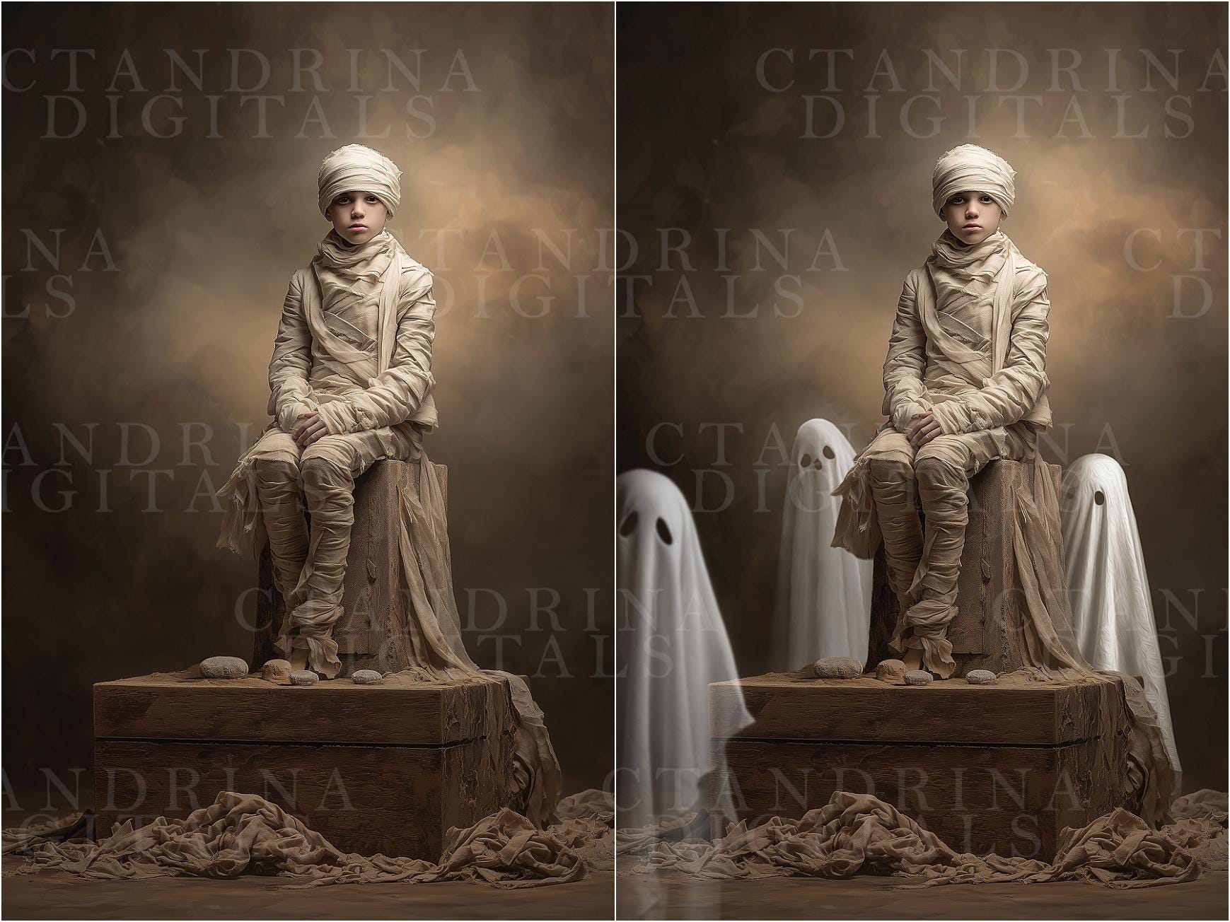 Peeking Ghost Backdrop Overlays: Halloween Digitals for Photoshop ...