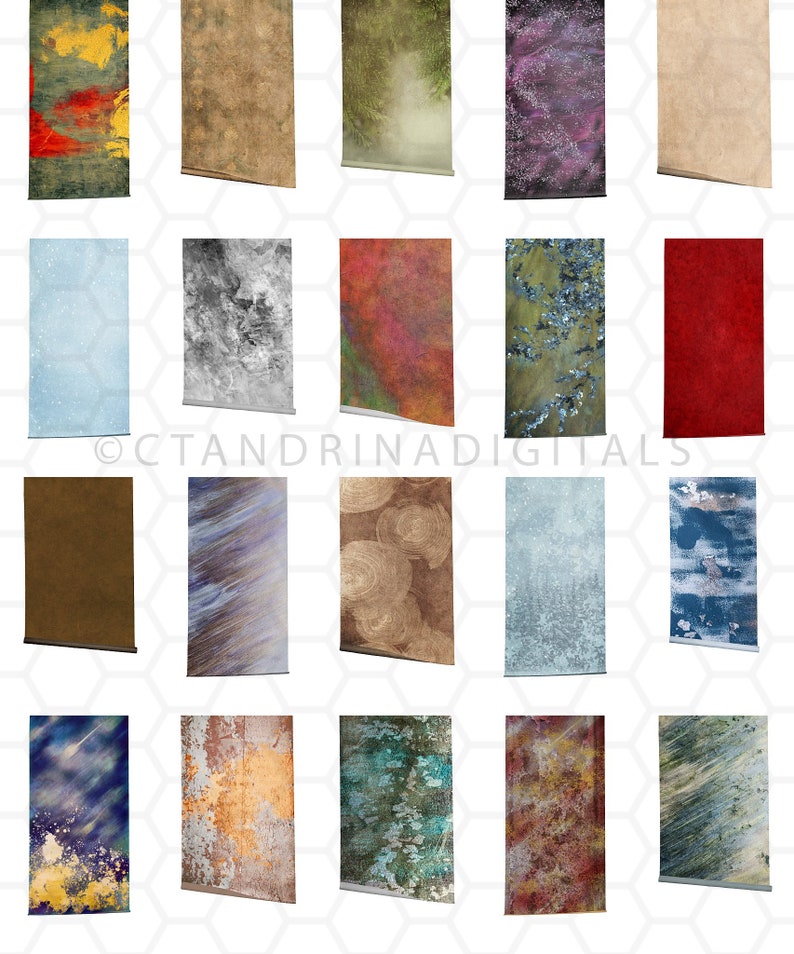 Rolled Skinny Canvas Backdrop Overlays Metallic Backdrop - Etsy