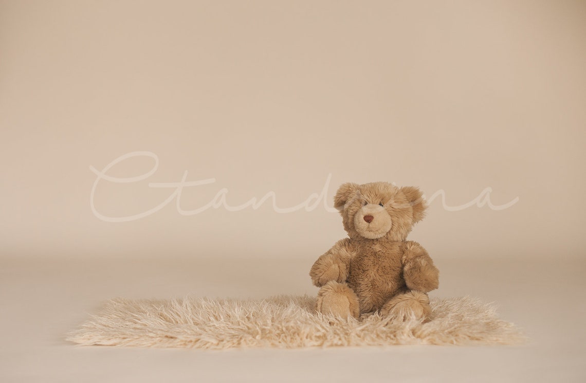 Sitting With Teddy Digital Baby Backdrop Backdrop for Babies | Etsy