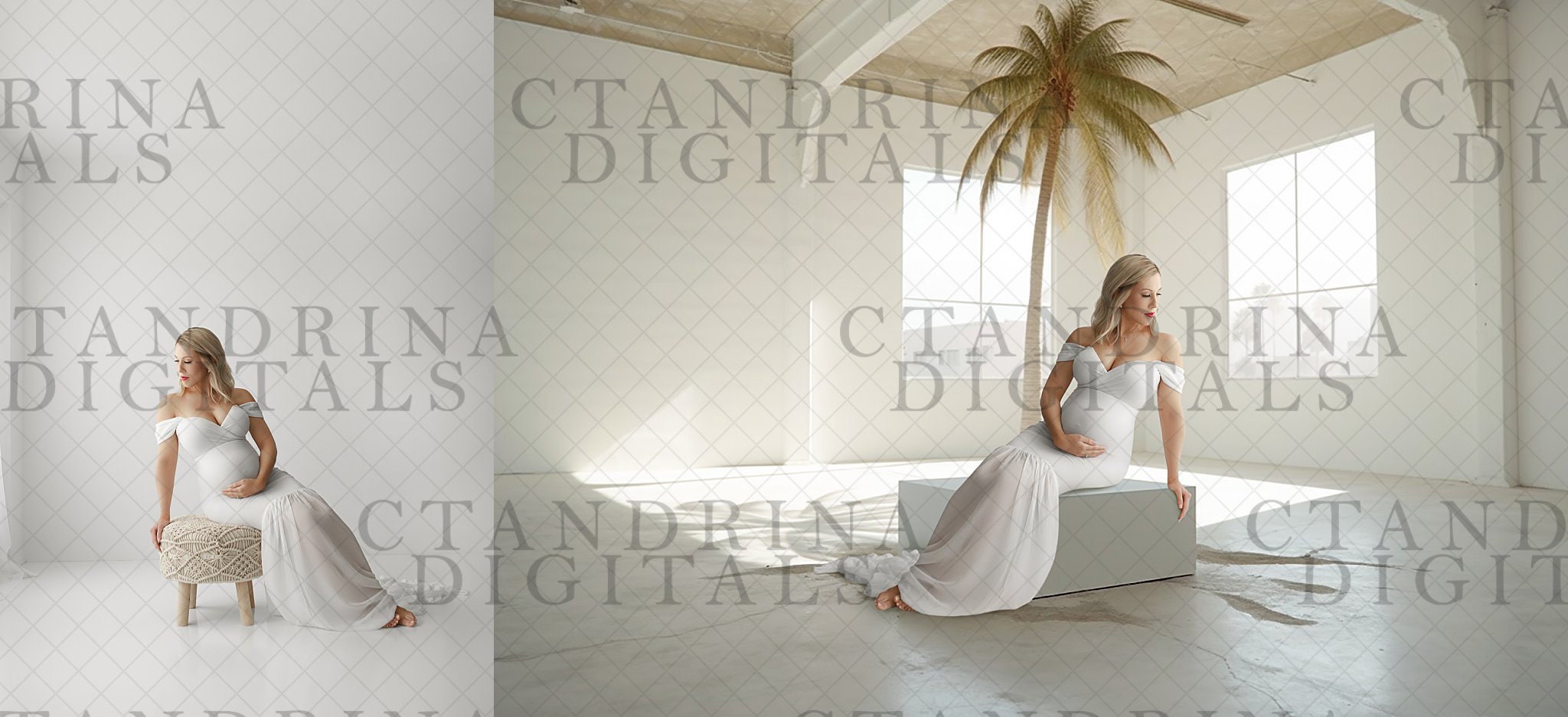 White Box Maternity Digital Backdrops: Posing Blocks Collection 2 ...