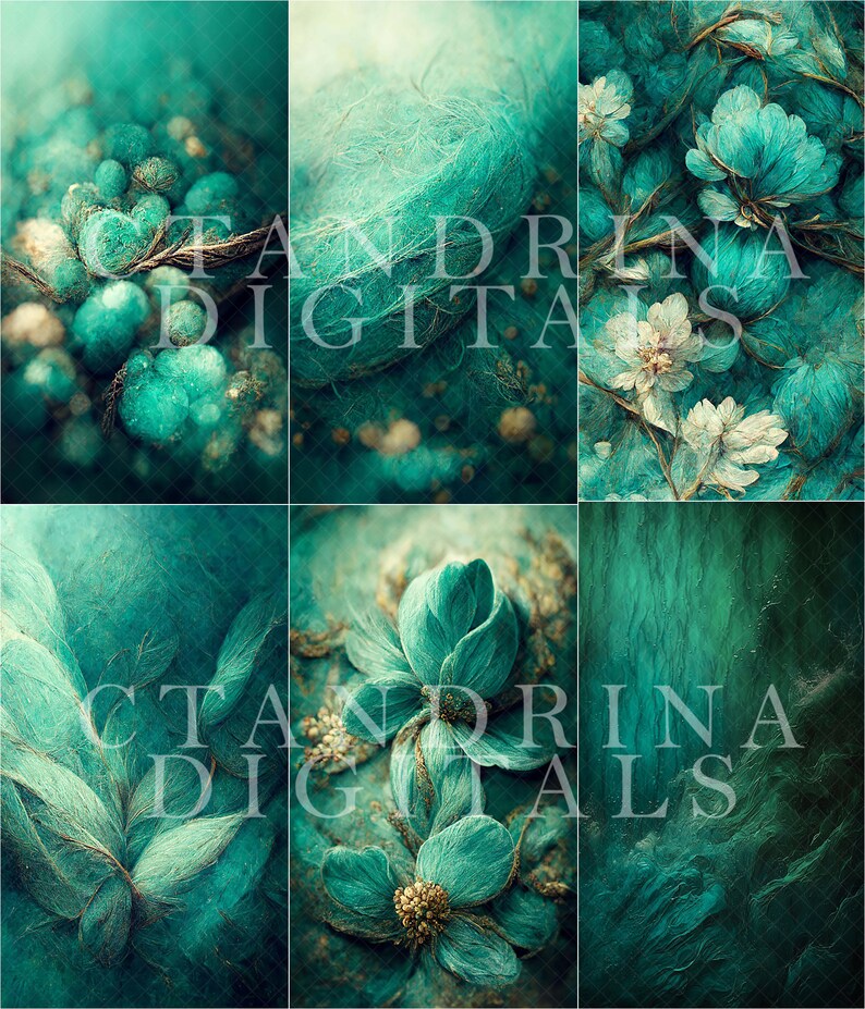 Teal Texture Overlays Teal Fine Art Textures Photoshop - Etsy