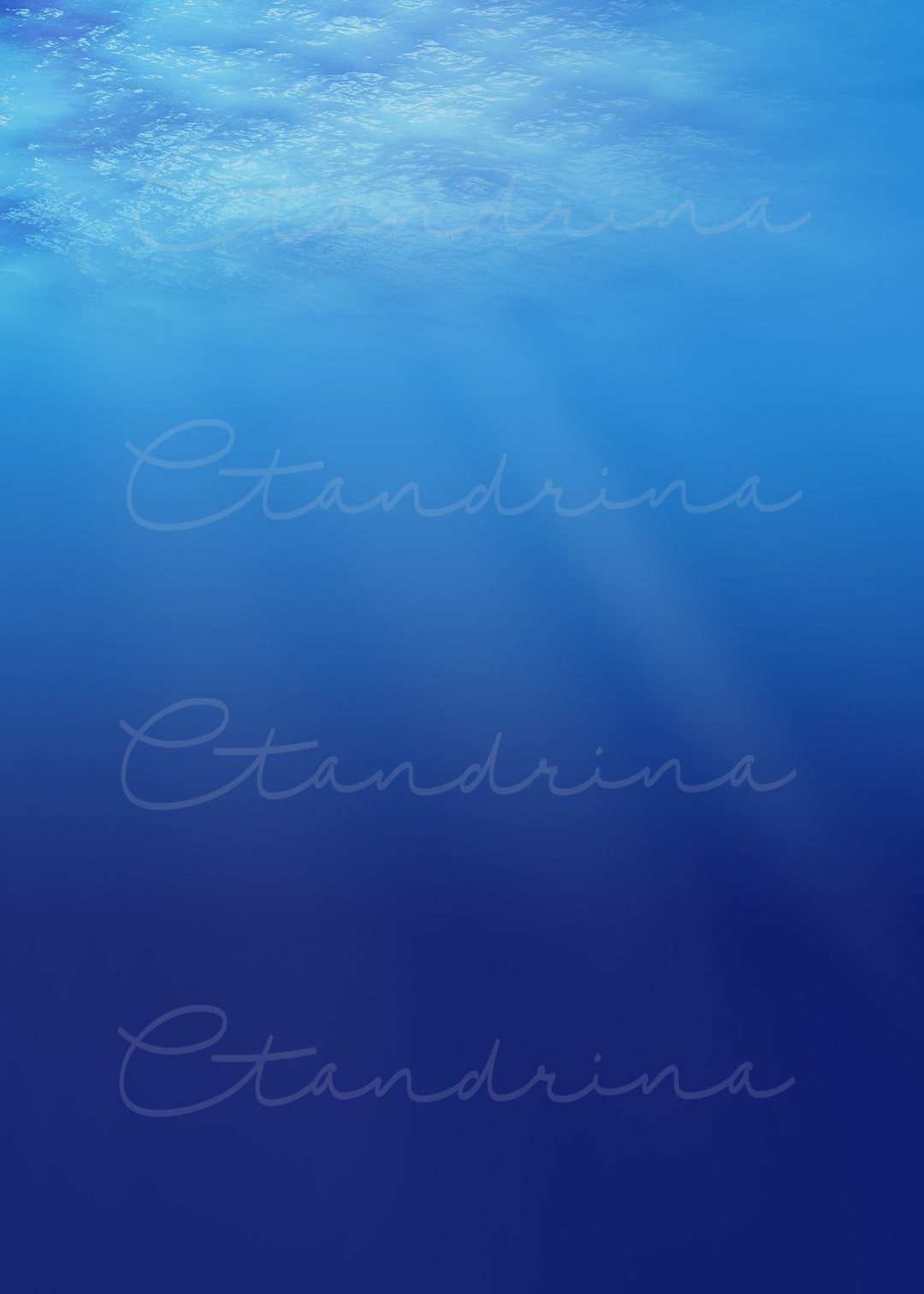 Underwater Ocean Digital Backdrop, Under Water Digital Background ...