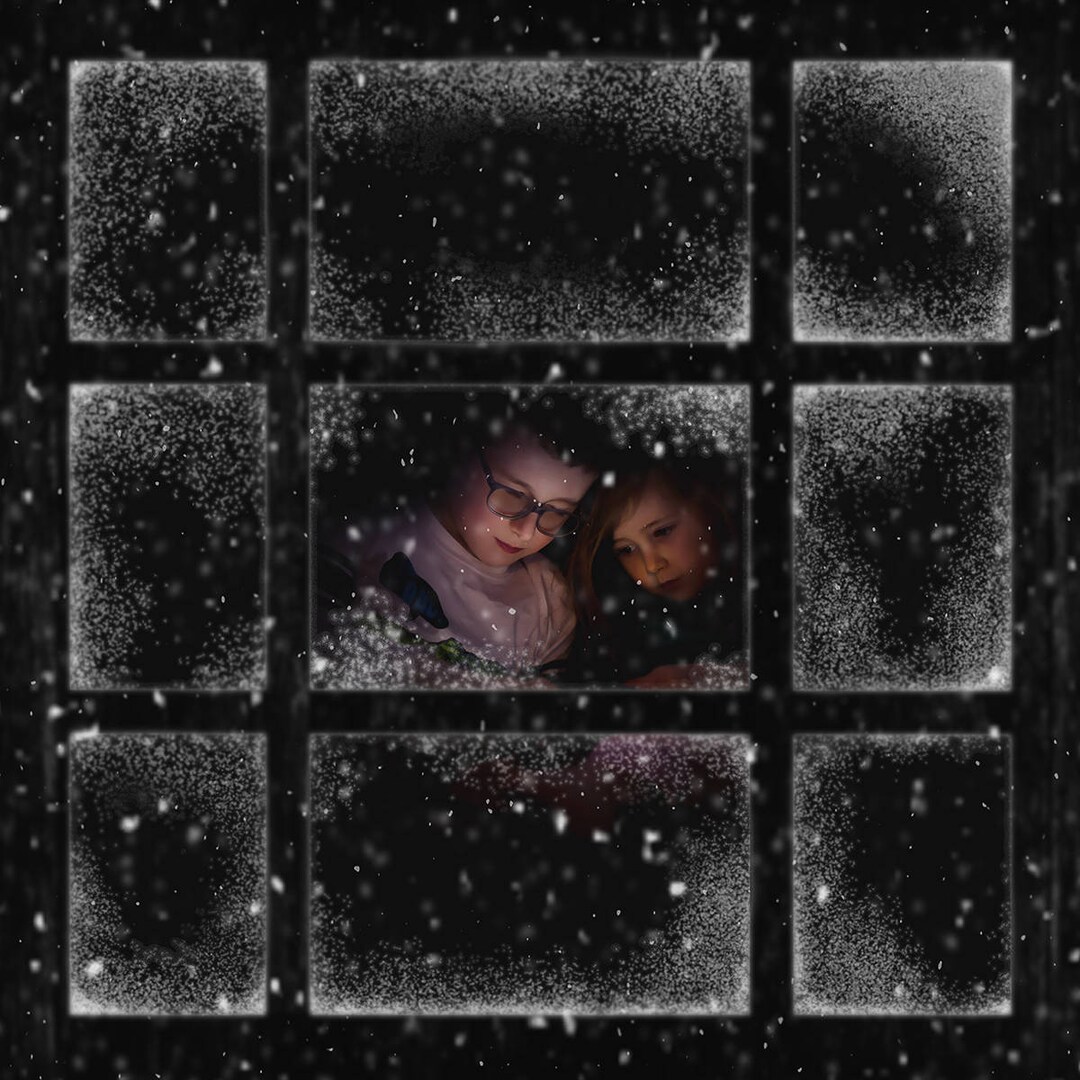 Frosted Window Pane Overlay: Winter Photo Effect (digital Download) - Etsy