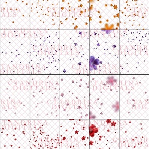 Falling Flower Backdrop Overlays, Tiny Floral Overlay, Flower Backdrop ...