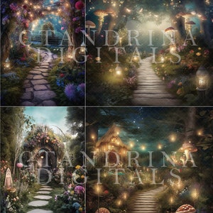 Magical Fairy Garden Digital Backdrops: Fantasy Photography (digital ...