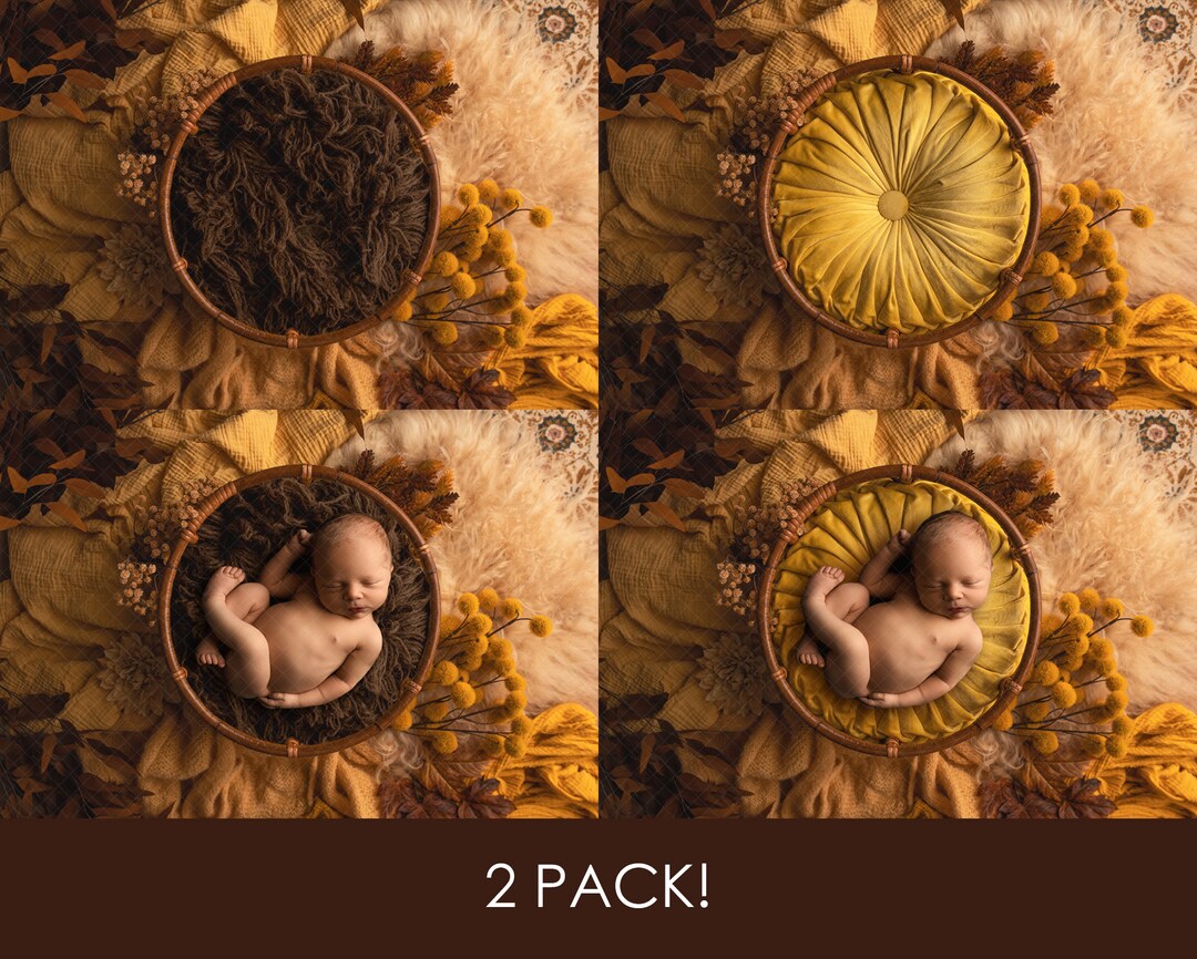Fall Newborn Digital Backdrop: Warm Tone Textures (2 Pack) (digital ...