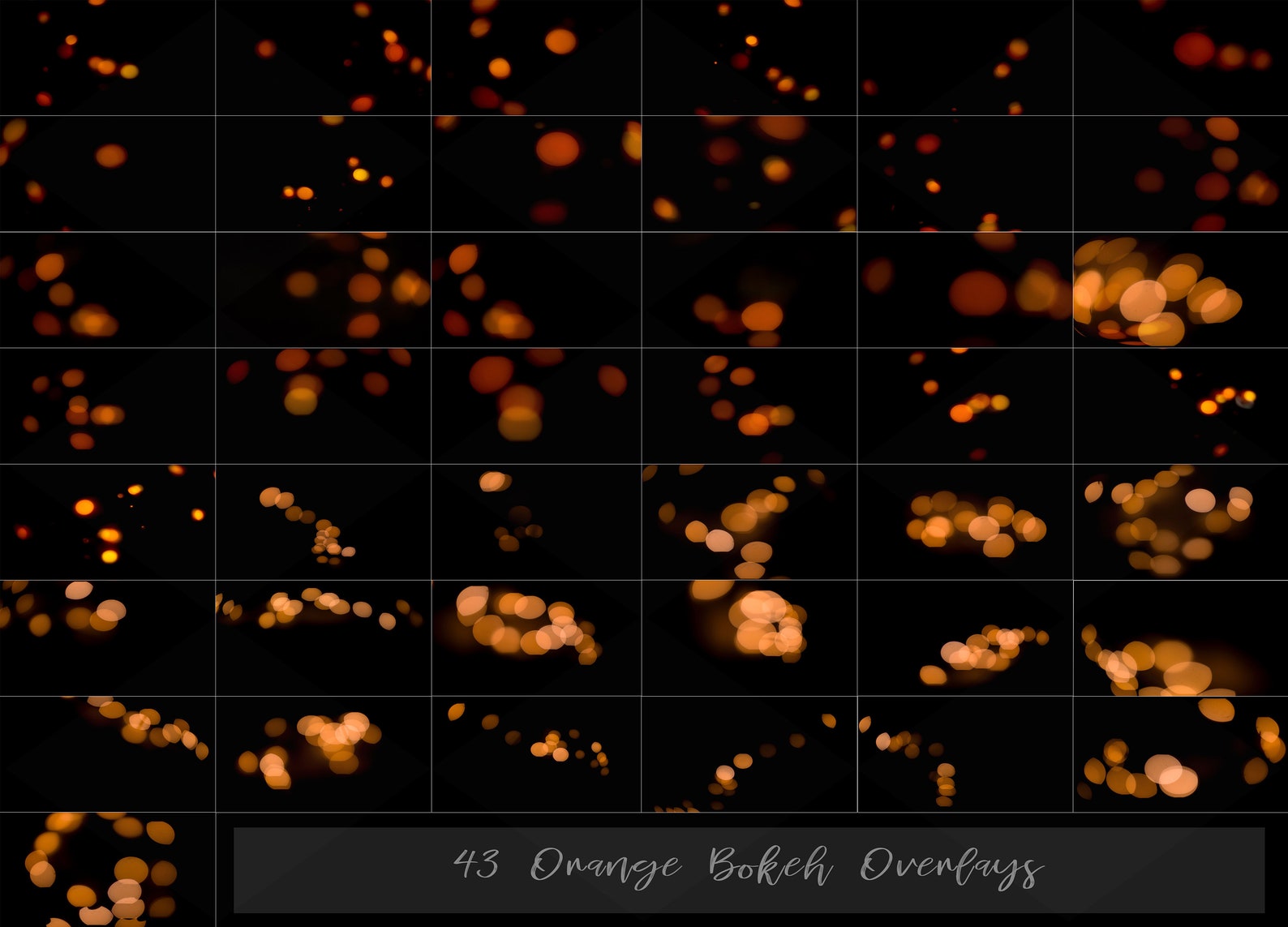 115 October Light Bokeh Overlays Orange Light Bokeh Pumpkin - Etsy