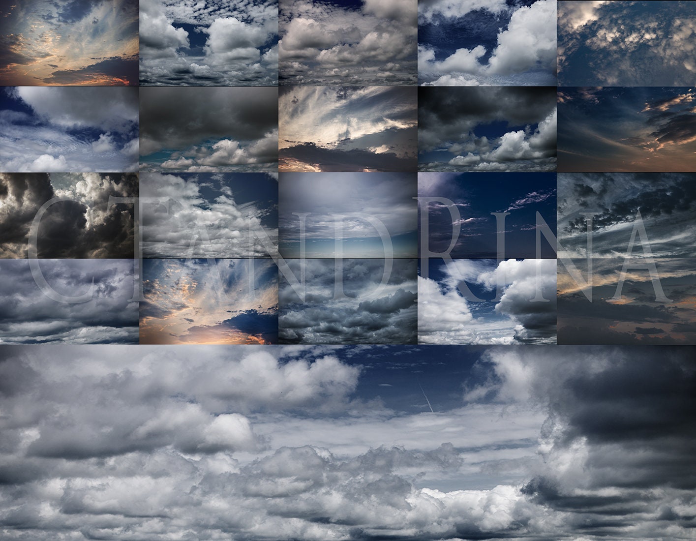 Dramatic Sky Overlays Overlays for Photoshop Dark Sky - Etsy