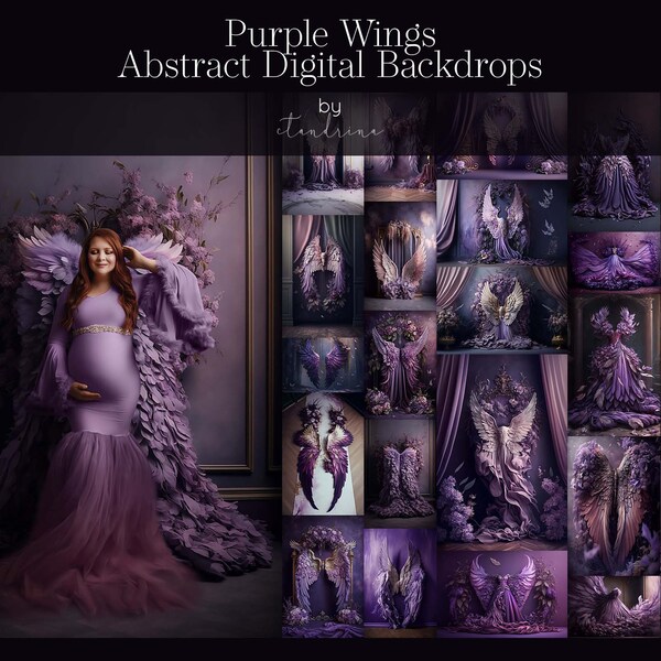 Purple Angel - Etsy