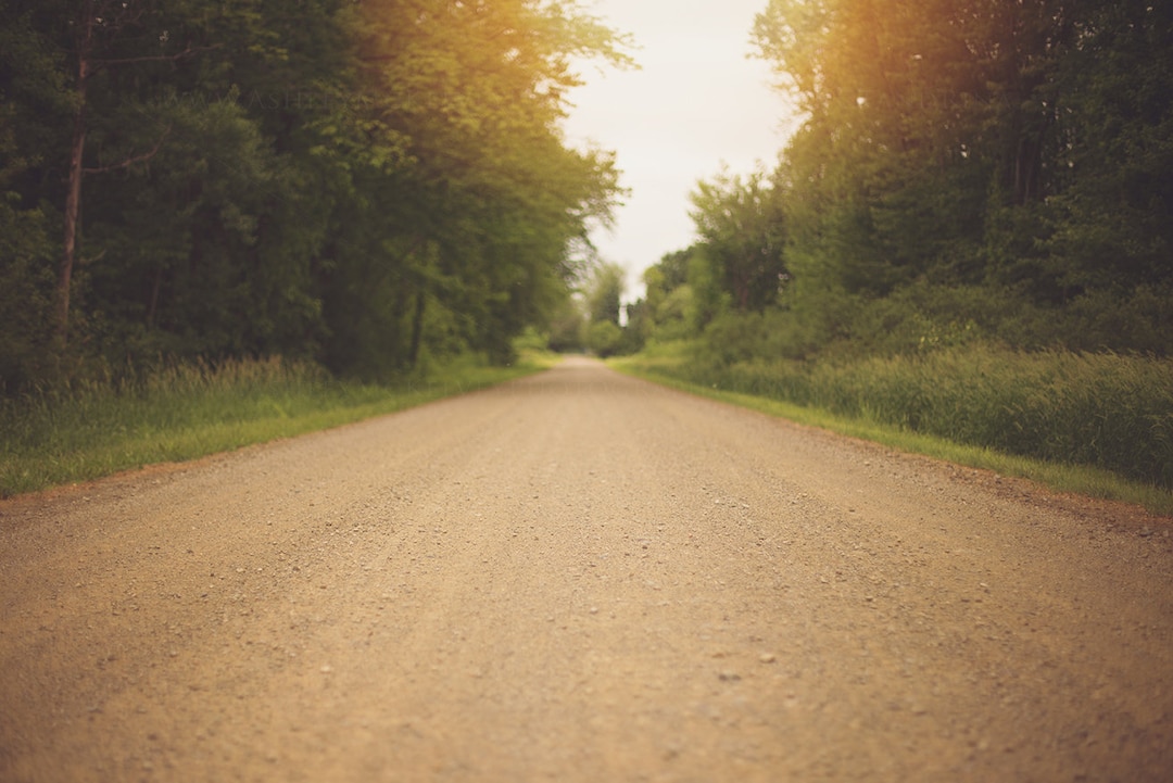 Dirt Road Digital Backdrop, Sunset Country Road, Golden Light Backroad ...