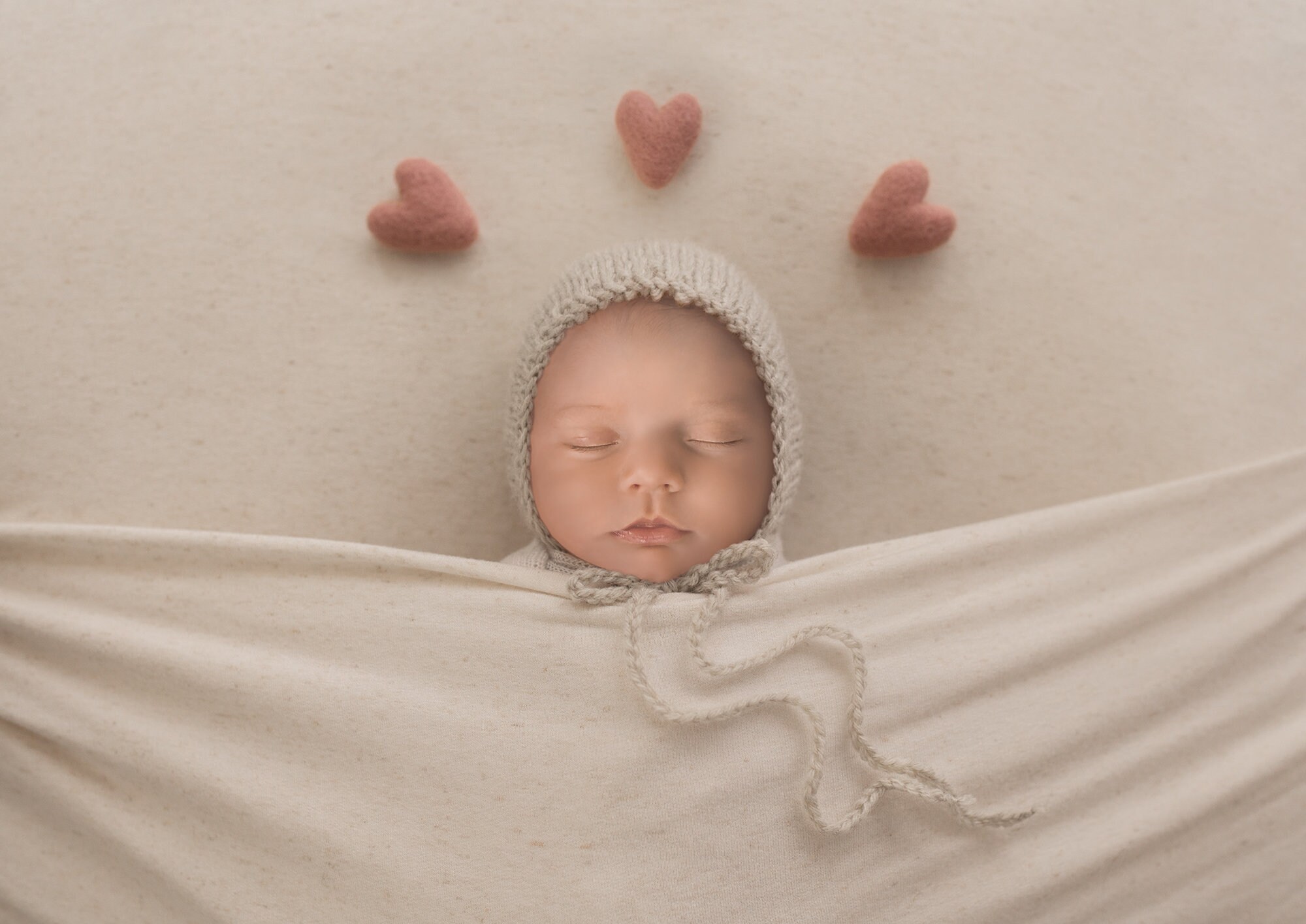 Pink Felt Heart Newborn Digital Backdrop: Valentine's Day Baby (PNG) - Etsy