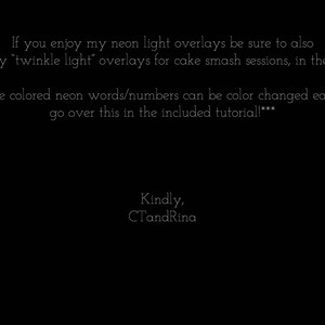 Neon "one" Sign Overlays: Cake Smash Photography Sayings (digital ...