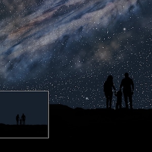 Realistic and Dreamy Star Overlays for Night Sky Images, Milky Way ...