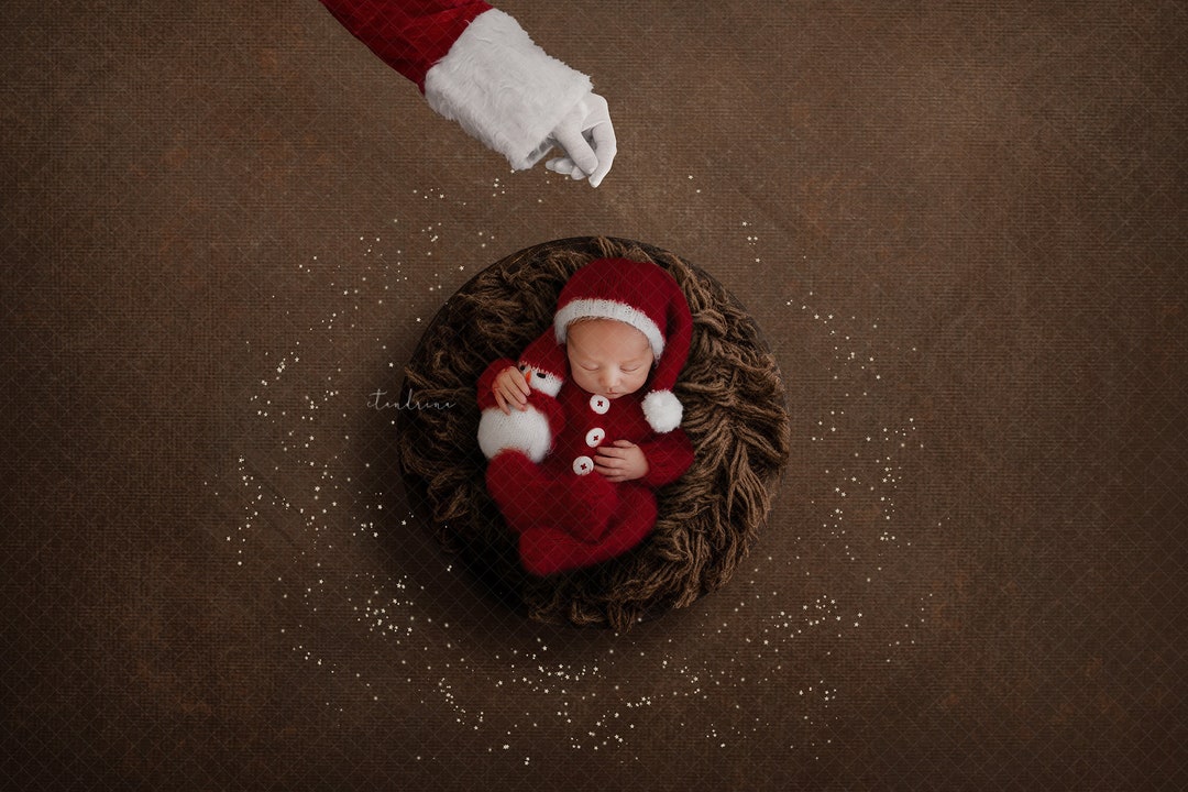 Santa Newborn Digital Backdrop, Santa Magic Newborn Digital Background ...