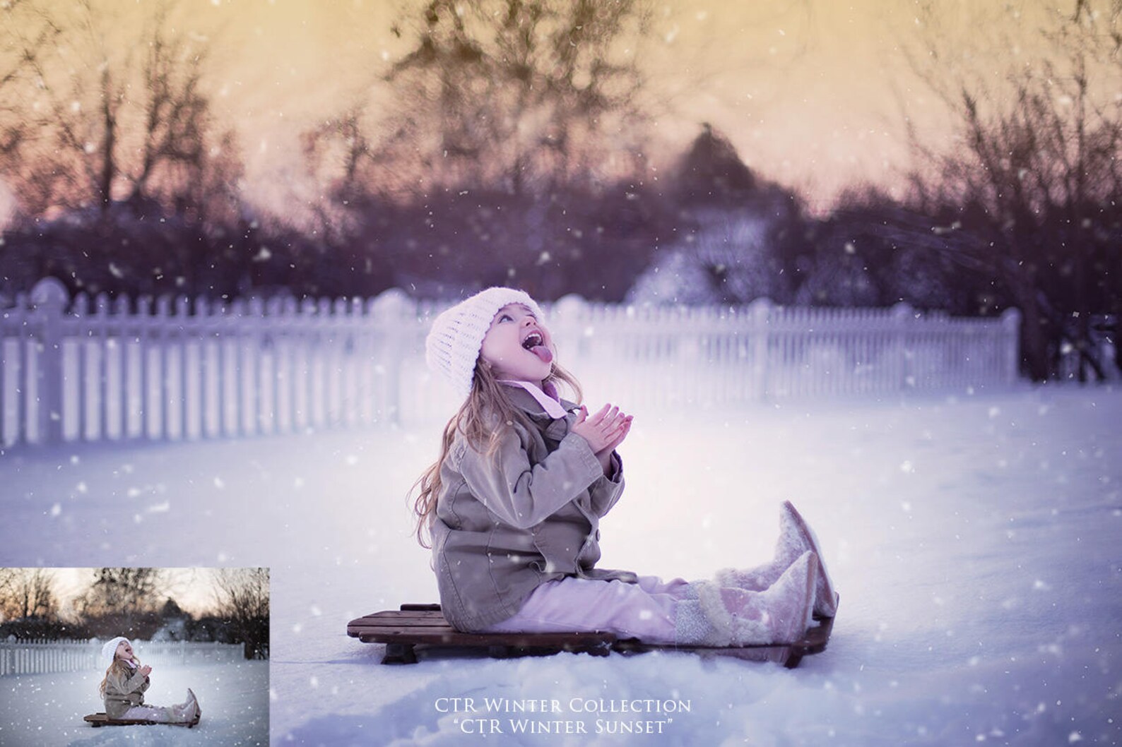 Winter Photoshop Actions CTR Frozen Collection Winter | Etsy