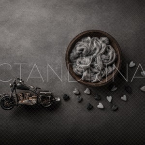 Motorcycle Love Newborn Digital Backdrop, Harley Newborn Digital ...