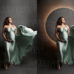 Solar Eclipse Inspired Digital Backdrops, 2 FREE Rock Overlays, Solar ...