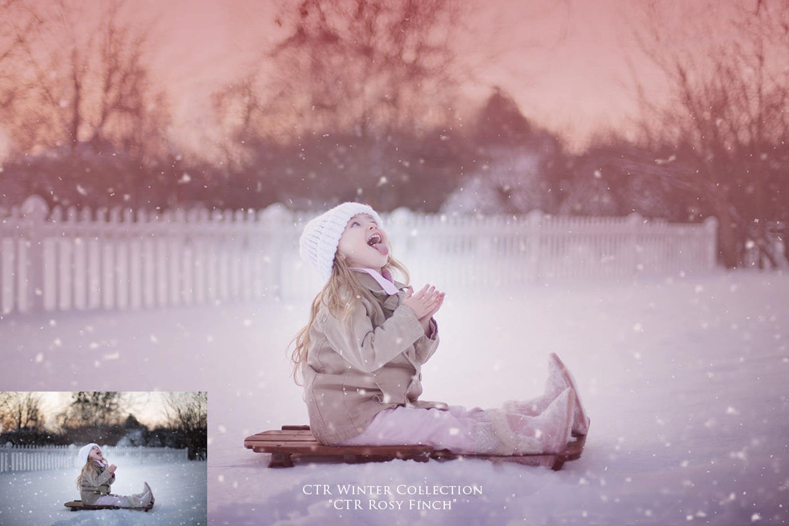 Winter Photoshop Actions CTR Frozen Collection Winter - Etsy