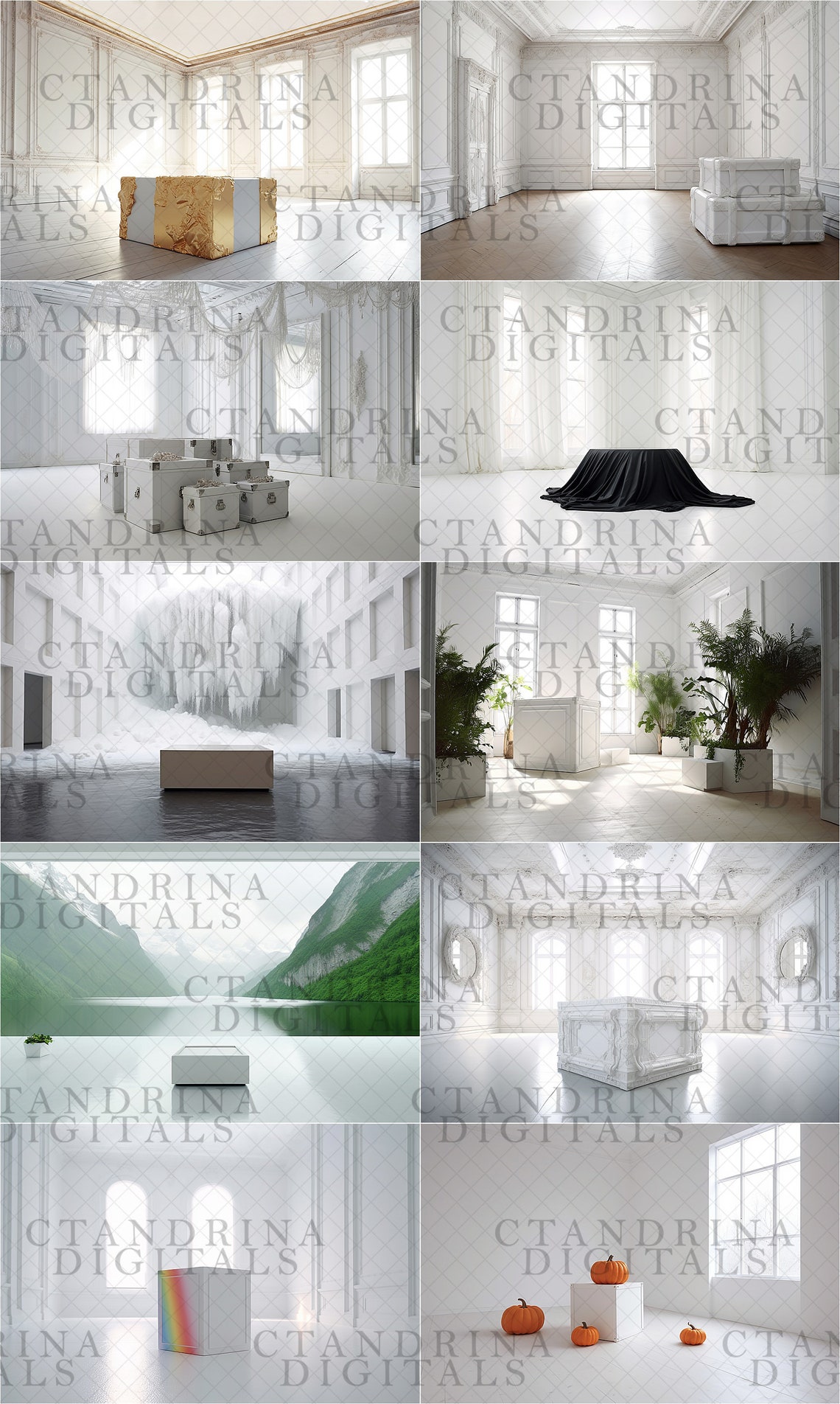 White Box Maternity Digital Backdrops: Posing Blocks Collection 2 ...