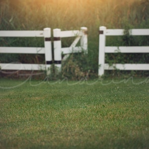 Farmhouse Gate With Sunset Light Leak Digital Backdrop, Farm Digital ...