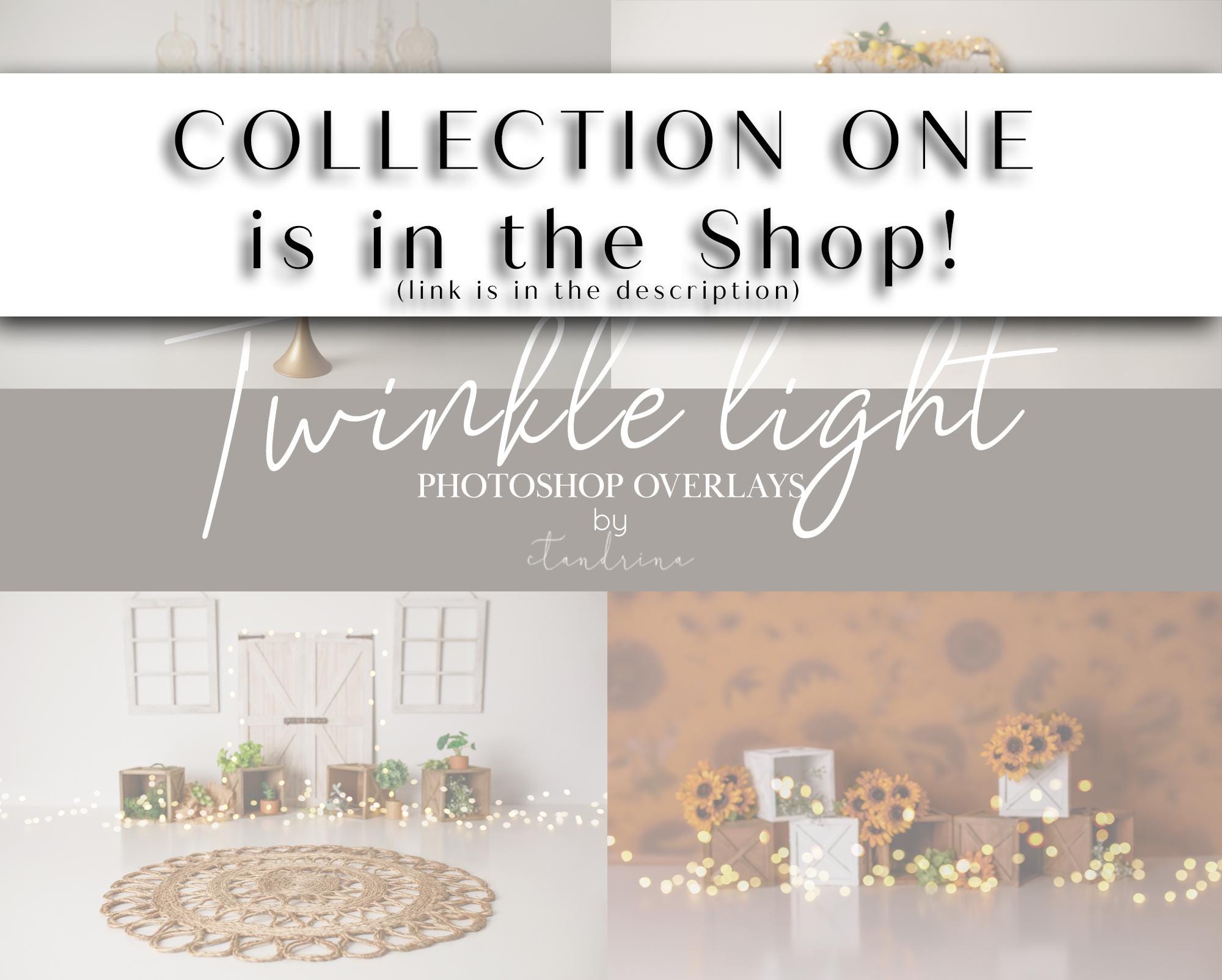 Twinkle Light Photo Overlays Collection 2: Cake Smash Photography ...