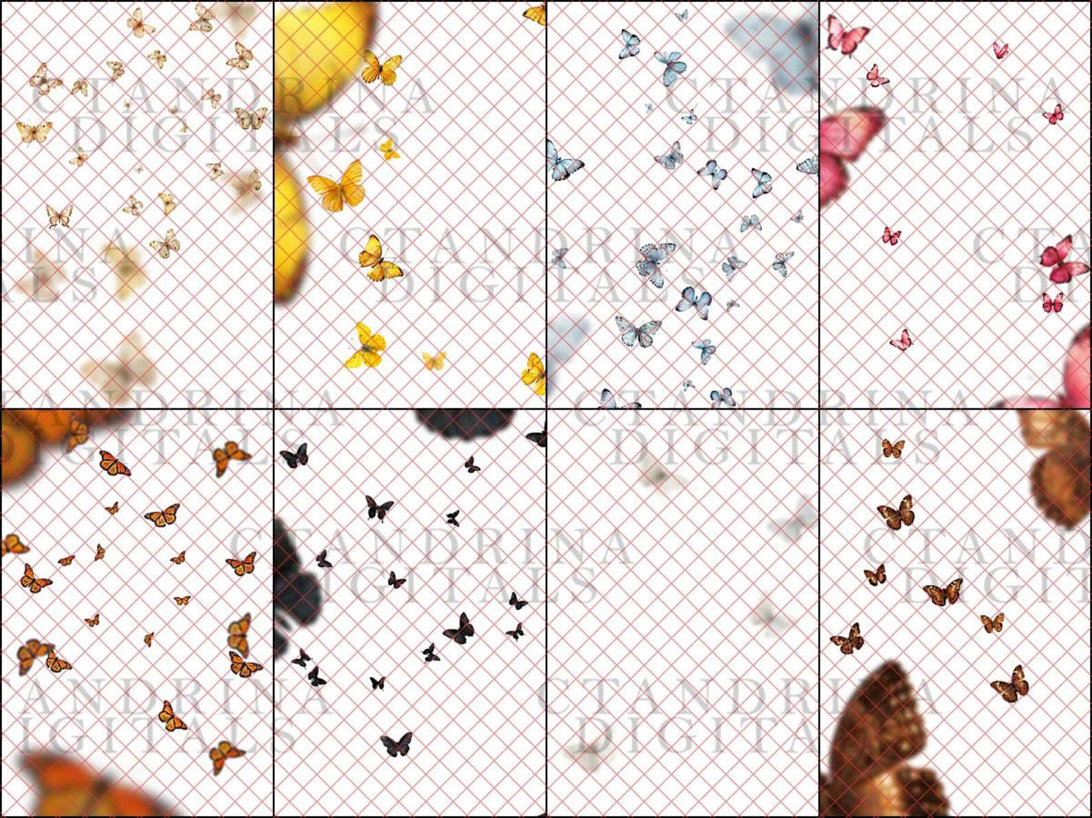 Butterfly Maternity Digital Backdrop Overlays (PNG) - Etsy