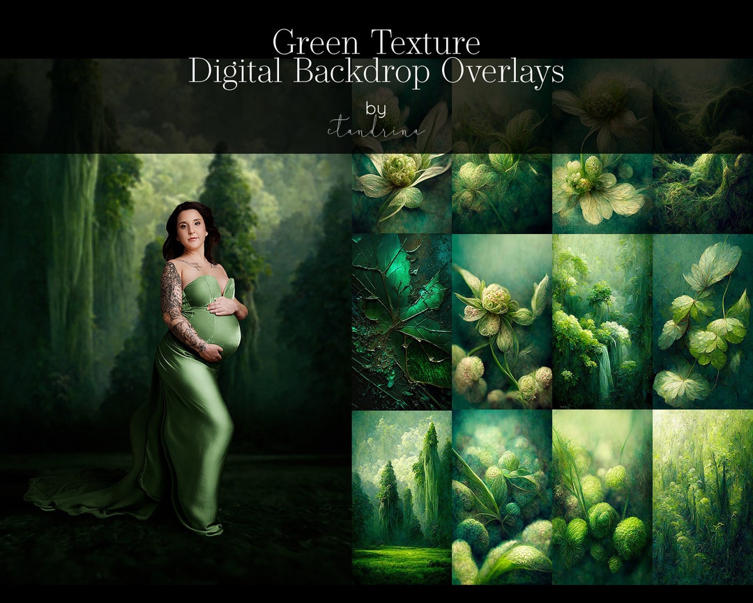Green Texture Overlays, Green Fine Art Textures, Photoshop Textures ...