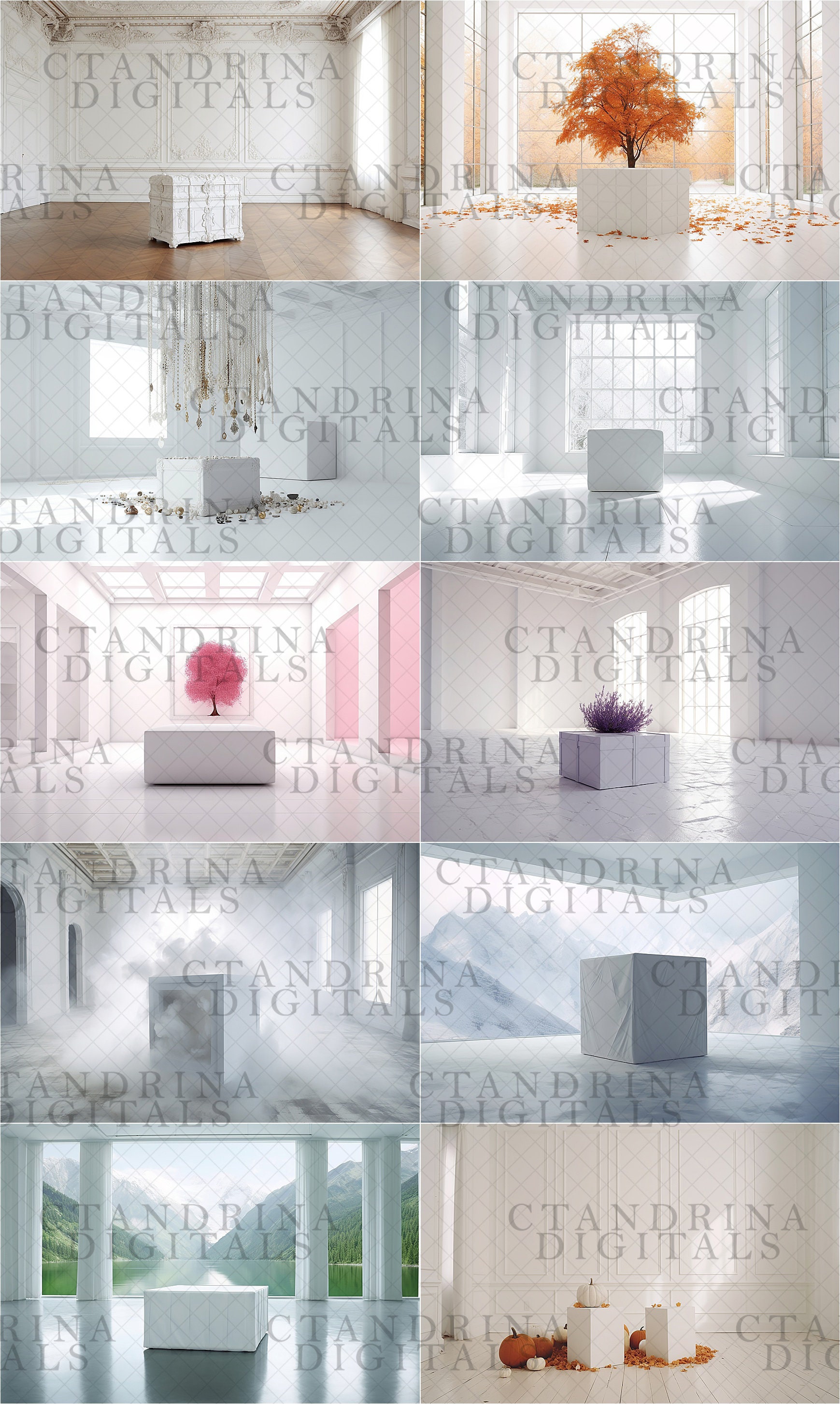 White Box Maternity Digital Backdrops: Posing Blocks Collection 2 ...