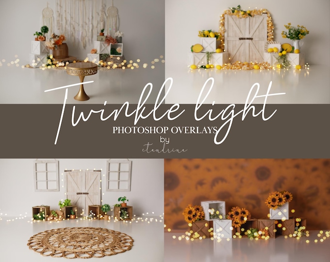 25 Fairy Light Photo Overlays | Digital Overlay | Real Light Overlays ...