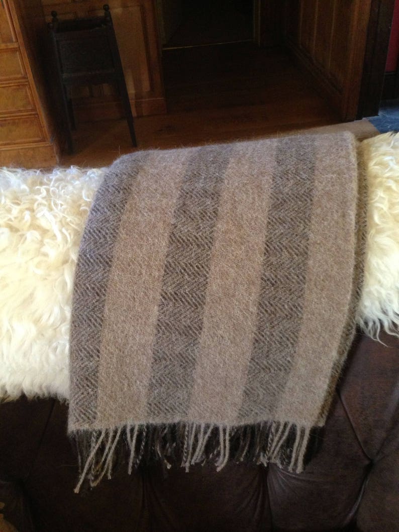Pure Wool Handwoven Blanket/throw/knee Rug/gift - Etsy