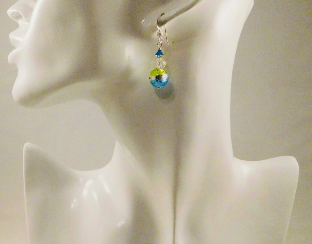 Valentine's Gift. Dangle Jewel, Beautiful Earrings, Handcrafted Jewelry ...