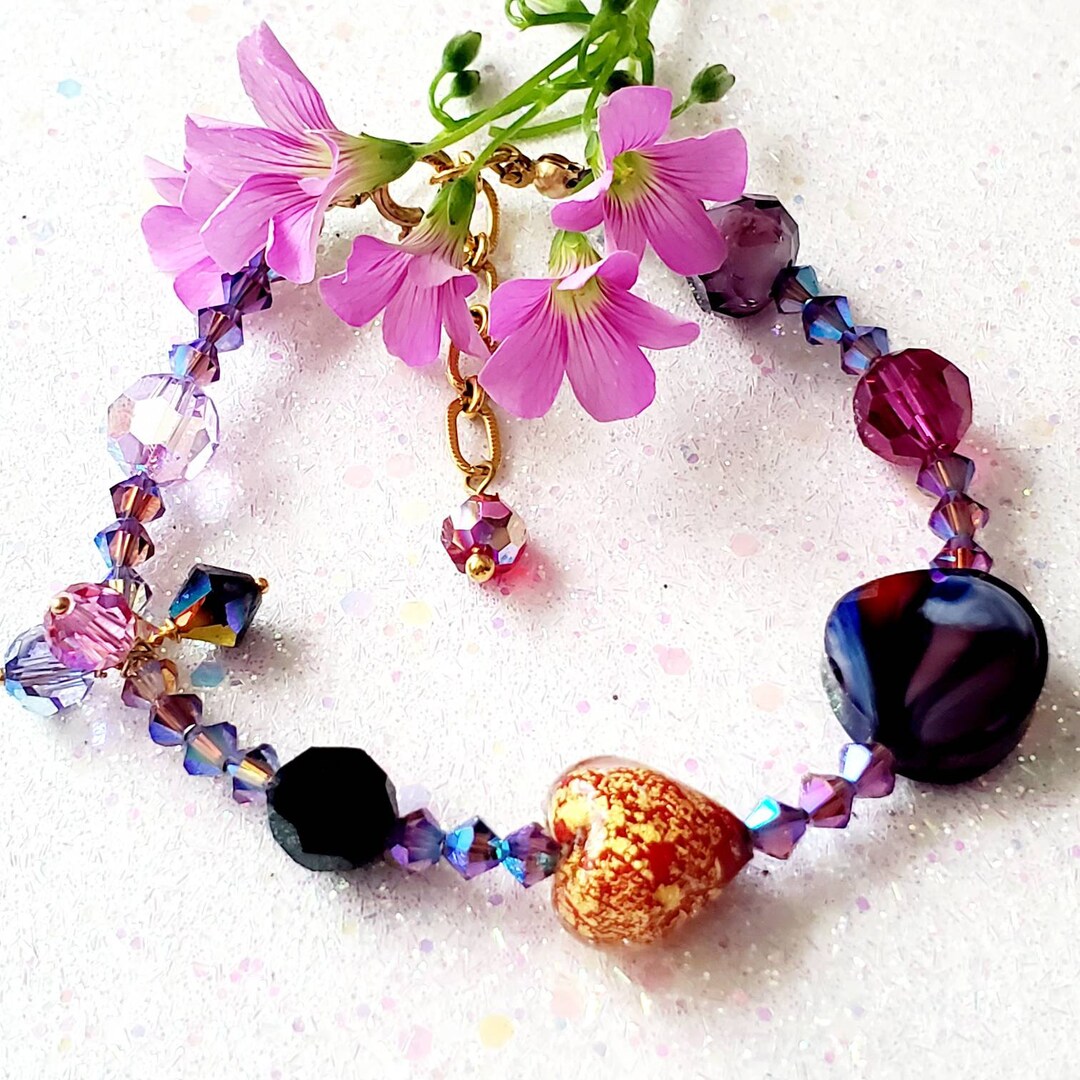 Goldfilled Bracelet. Swarovski Crystal Jewelry. Graduation Gift. Unique ...