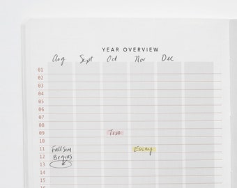 Yearly Expense Overview Printable Upcoming Expenses Budget Plan ...