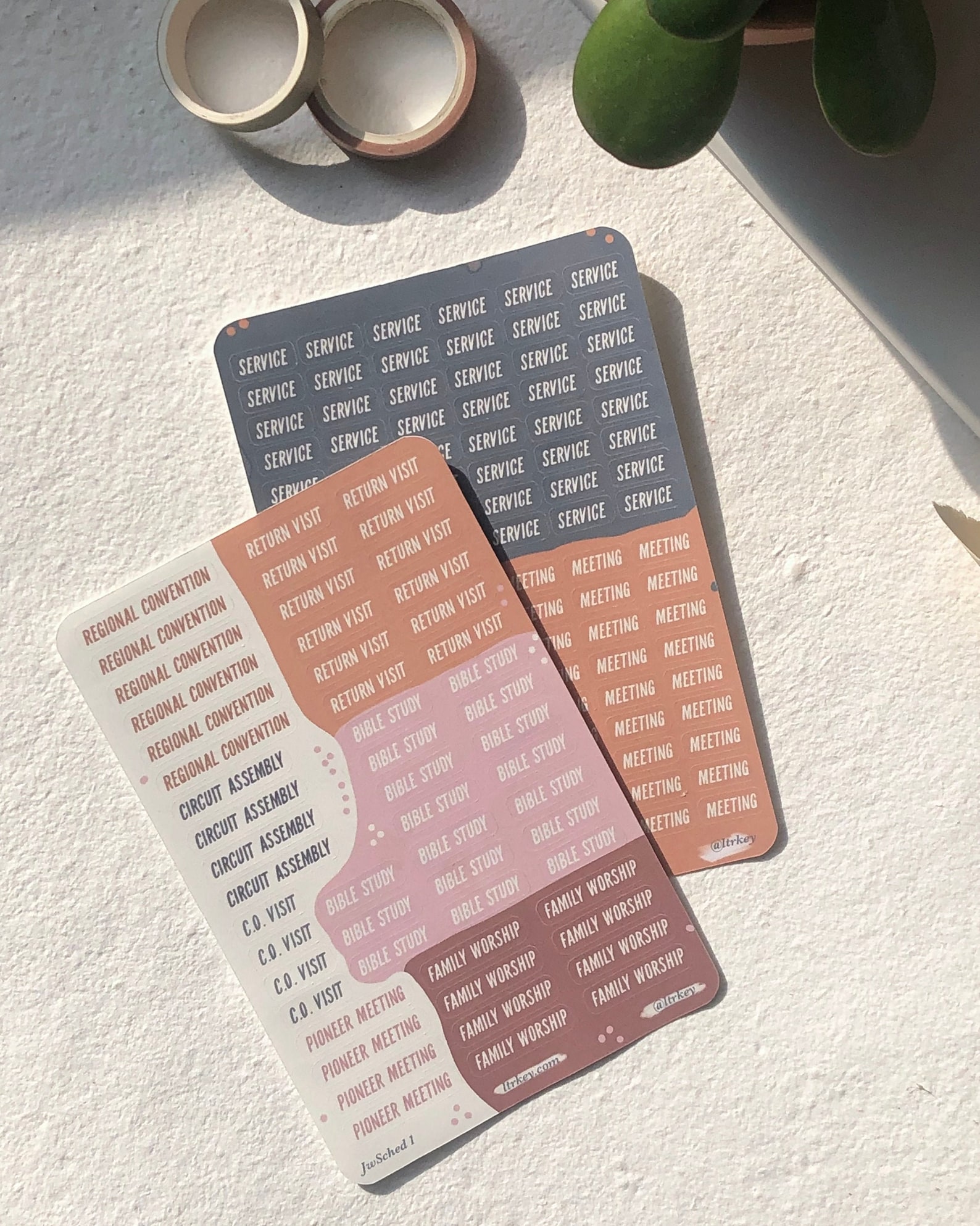 Jw Planner Stickers / JW Stickers / Ministry Stickers / Jw Gifts ...