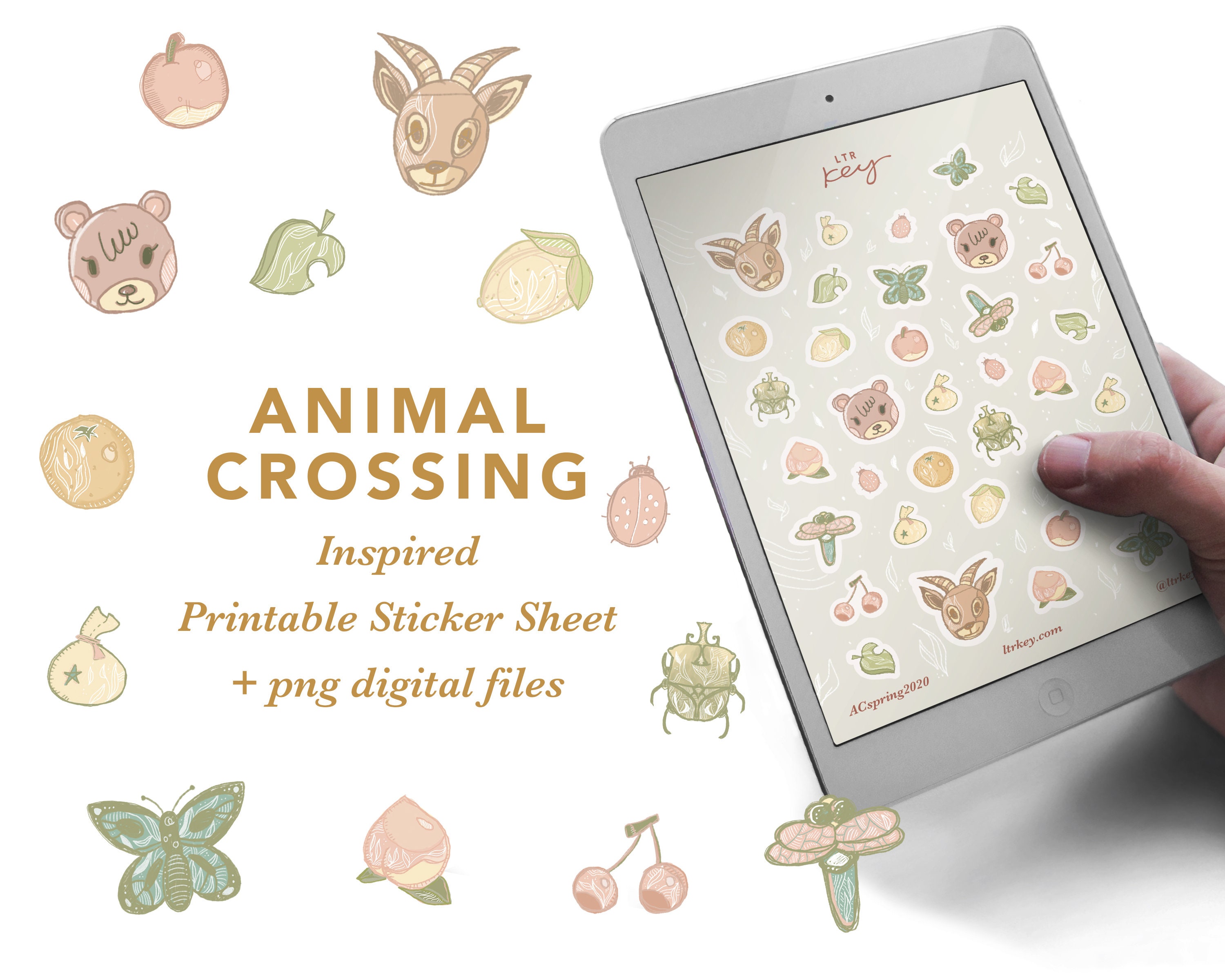 Animal Crossing Stickers / Planner Stickers / Sticker Pack / - Etsy