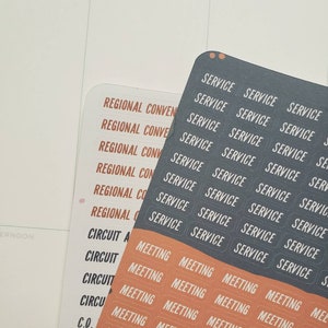 Jw Planner Stickers / JW Stickers / Ministry Stickers / Jw Gifts ...